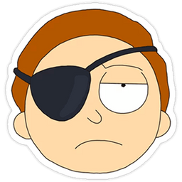 Rick and Morty one eye Morty - Sticker Mania