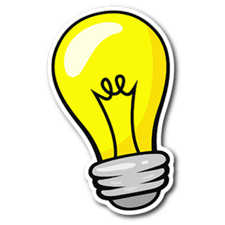 Idea Light Bulb - Sticker Mania