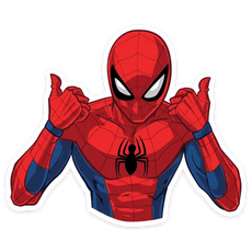 Spider-Man Dab Sticker - Sticker Mania