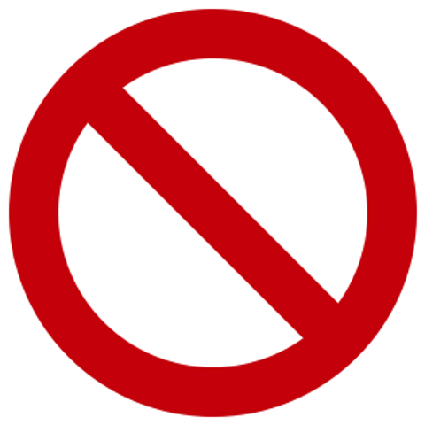 No Symbol Sticker - Sticker Mania