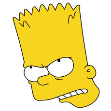 Bart Simpson Pants Down Mooning Sticker - Sticker Mania
