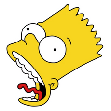 Bart Simpson Pants Down Mooning Sticker - Sticker Mania