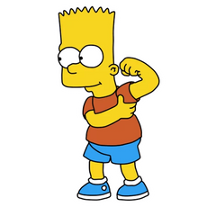 Bart Simpson Pants Down Mooning Sticker - Sticker Mania