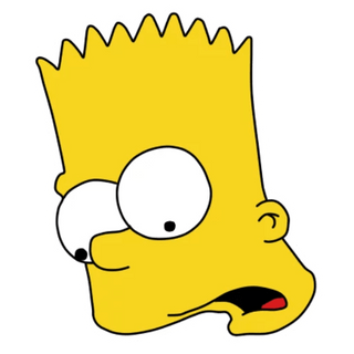 Bart Simpson Open Mouth Surprised Sticker - Sticker Mania