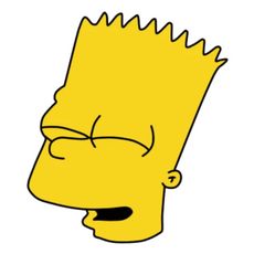 Bart Simpson Pants Down Mooning Sticker - Sticker Mania