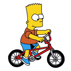 Bart Simpson Pants Down Mooning Sticker - Sticker Mania