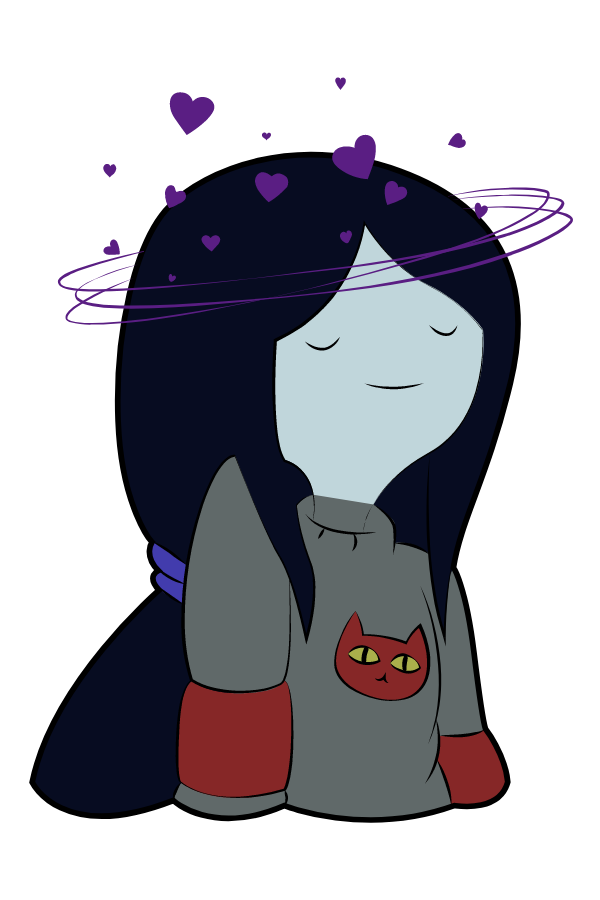 Marceline Fell in Love Sticker - Sticker Mania