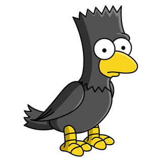 Bart Simpson Crow Sticker - Sticker Mania