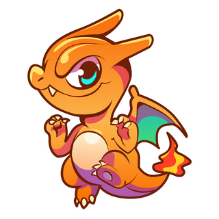Chibi Charizard Sticker - Sticker Mania