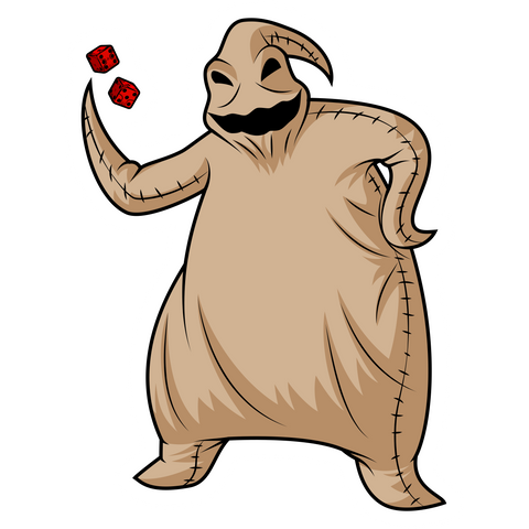 The Nightmare Before Christmas Oogie Boogie Sticker - Sticker Mania