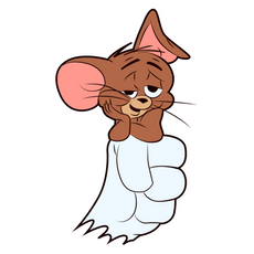 Tom and Jerry Angel and Devil Sticker - Sticker Mania