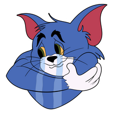 Tom and Jerry Angry Tom Sticker - Sticker Mania