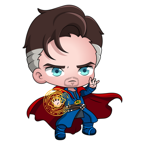 Marvel Chibi Doctor Strange Sticker - Sticker Mania