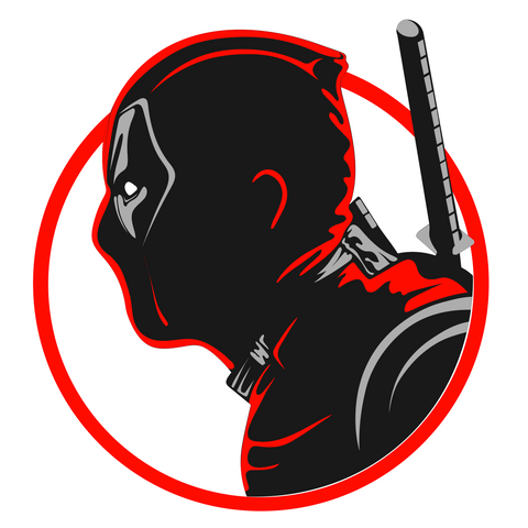 Deadpool in the Shadow Sticker - Sticker Mania