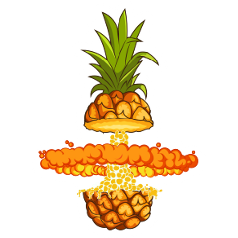 Explosive Pineapple Sticker - Sticker Mania