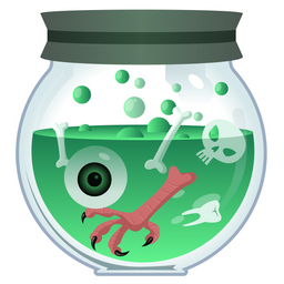 Green Poison for Halloween Sticker - Sticker Mania