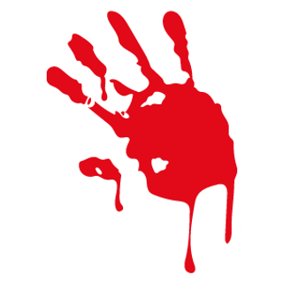 Red Handprint - Sticker Mania
