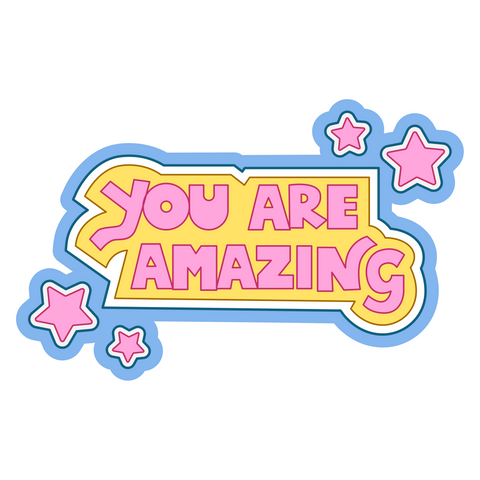 Inscription You Are Amazing Sticker - Sticker Mania