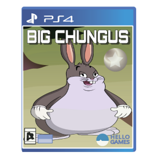 Big Chungus PS4 Game Meme Sticker - Sticker Mania