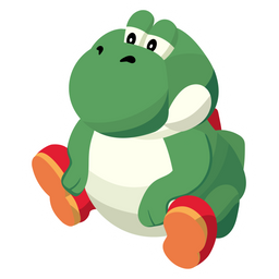 Fat Yoshi Meme Sticker - Sticker Mania