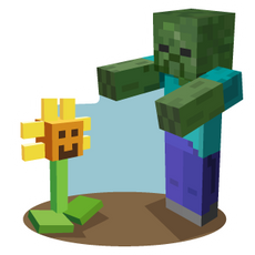 Minecraft Burning Baby Zombie Sticker - Sticker Mania