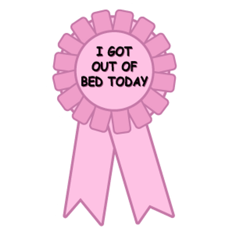 Award Badge I Got Out Of Bed Today Sticker - Sticker Mania