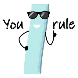 Ruler - You Rule Sticker - Sticker Mania