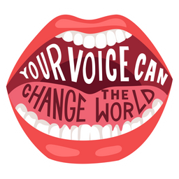 Your Voice Can Change the World Sticker - Sticker Mania