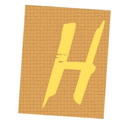 Ransom Alphabet Letter H - Sticker Mania