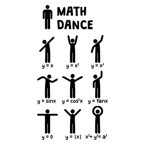 Math Dance Sticker - Sticker Mania