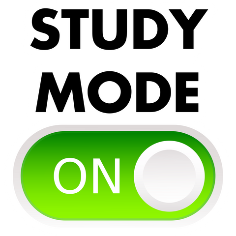 Study Mode ON Sticker - Sticker Mania