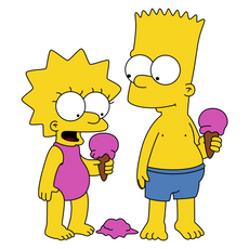 The Simpsons Lisa with Face Mask Sticker - Sticker Mania