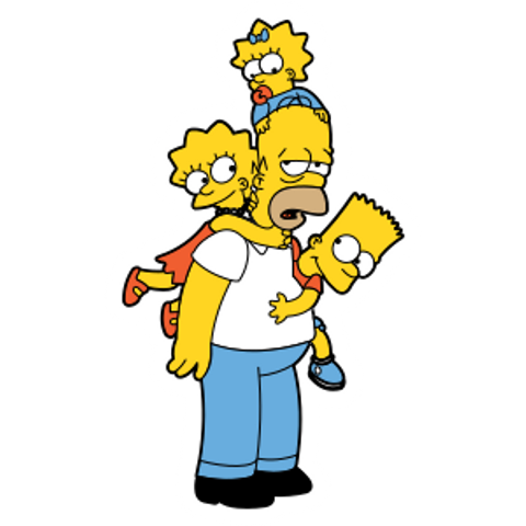 The Simpsons Homer Number 1 Dad Sticker - Sticker Mania