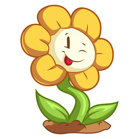 Undertale Smiling Flowey Sticker - Sticker Mania